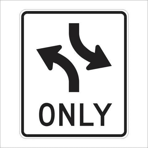 R3-9A Two Way Left Turn Lane Sign – Public Works Marketing & Leasing Inc.